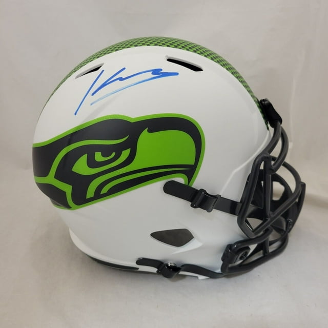 Kenneth Walker Iii Signed Seahawks Lunar Eclipse Speed Replica Helmet ...