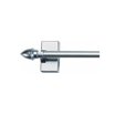 Kenney Adjustable 16-28" Satin Silver Petite Magnetic Cafe Rod for ...