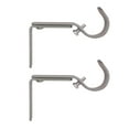 Kenney 1" Adjustable 3.5-4.5" Curtain Rod Mounting Brackets, Set of 2 ...