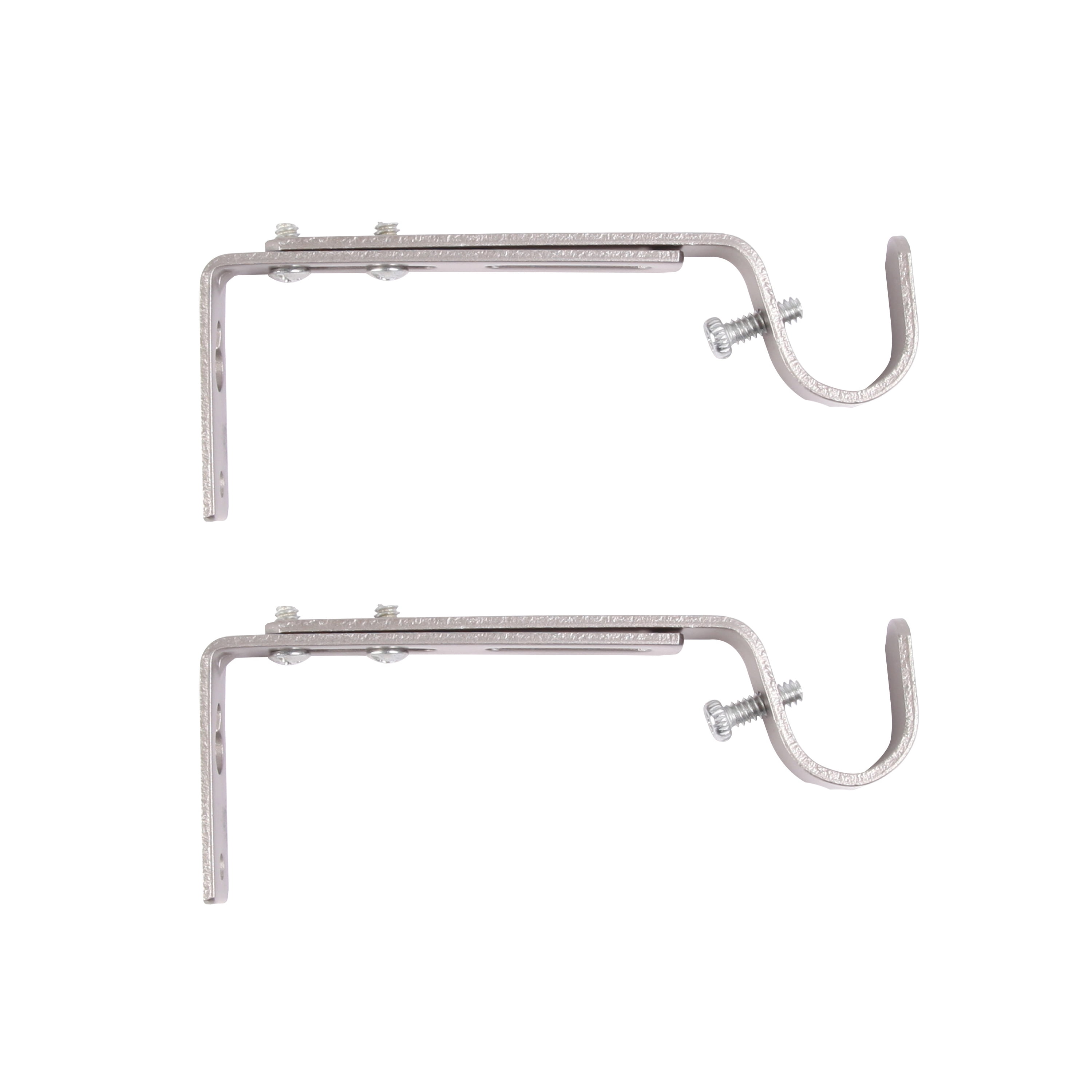 Kenney 3/4 Adjustable Curtain Rod Mounting Brackets - Walmart.com