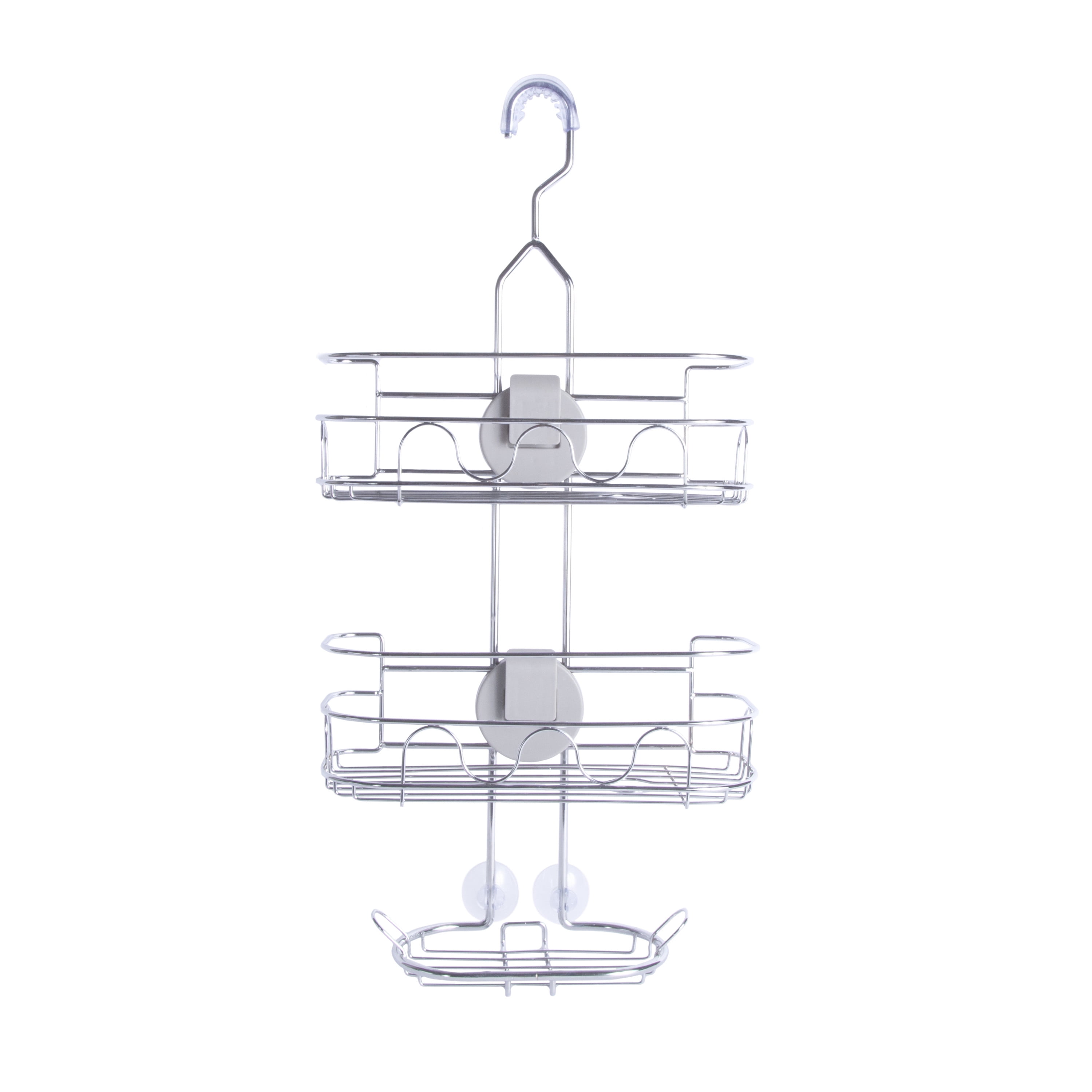 Kenney 4 Way Adjustable Metal Shower Caddy, Chrome - Walmart.com