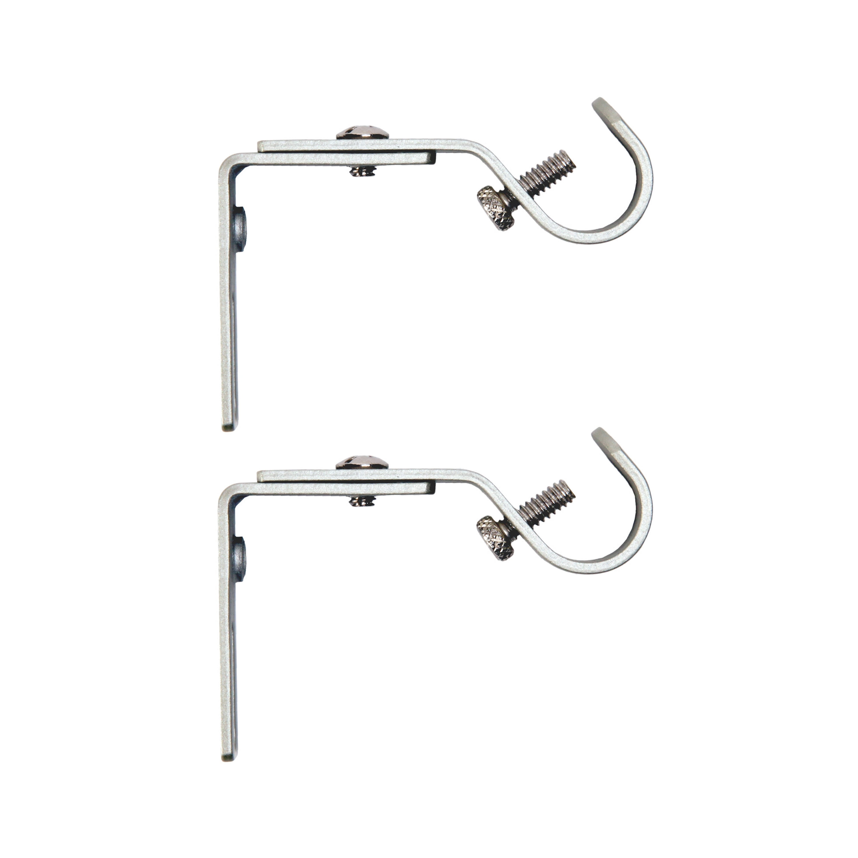 Kenney 5/8" Adjustable 2.5-3" Curtain Rod Mounting Brackets, Set of 2 ...