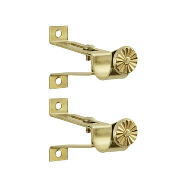 Urbanest Inside Mount Brackets for 5/8" and 3/4" Rods, Antique Gold ...