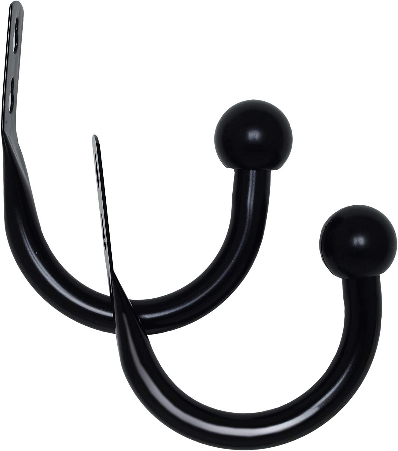 Kenney 58723754 Classic Drapery Holdback, Black, 2-Pack - Walmart.com