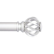 Kenney Lucas 3/4" Standard Decorative Window Curtain Rod, 66-120 ...