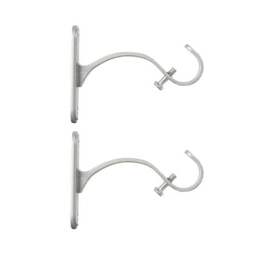 Kenney 1" Adjustable 3.5-4.5" Curtain Rod Mounting Brackets, Set of 2 ...