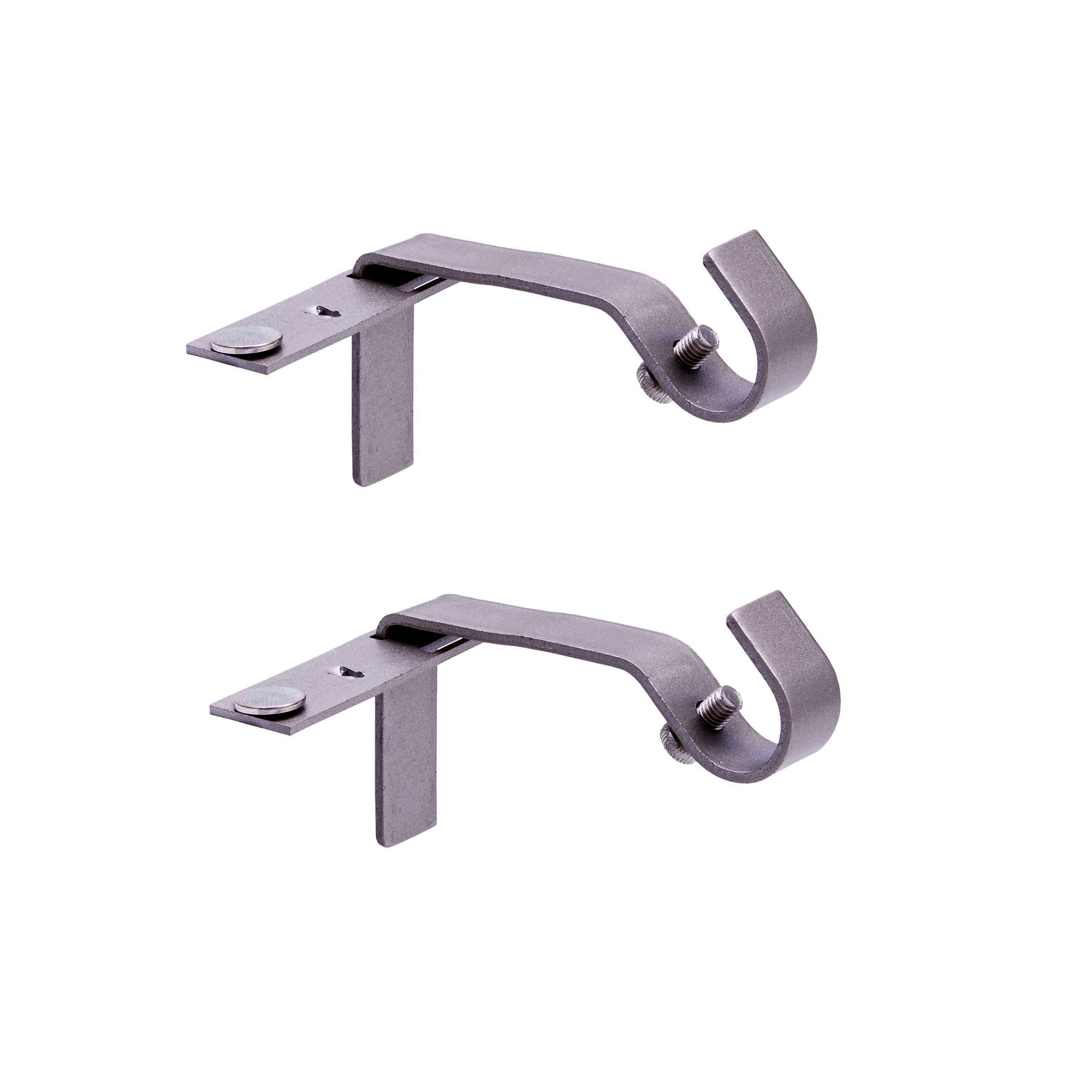 Kenney Fast Fit 5/8" No Measure Curtain Rod Brackets, Set of 2 ...