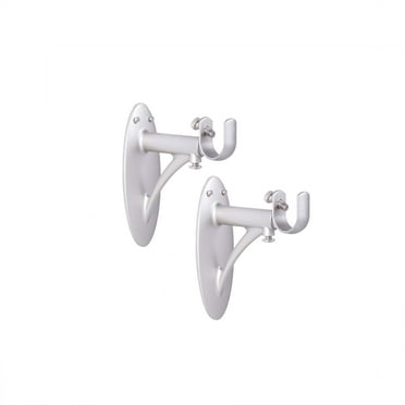 Kenney 1" Adjustable 3.5-4.5" Curtain Rod Mounting Brackets, Set of 2 ...
