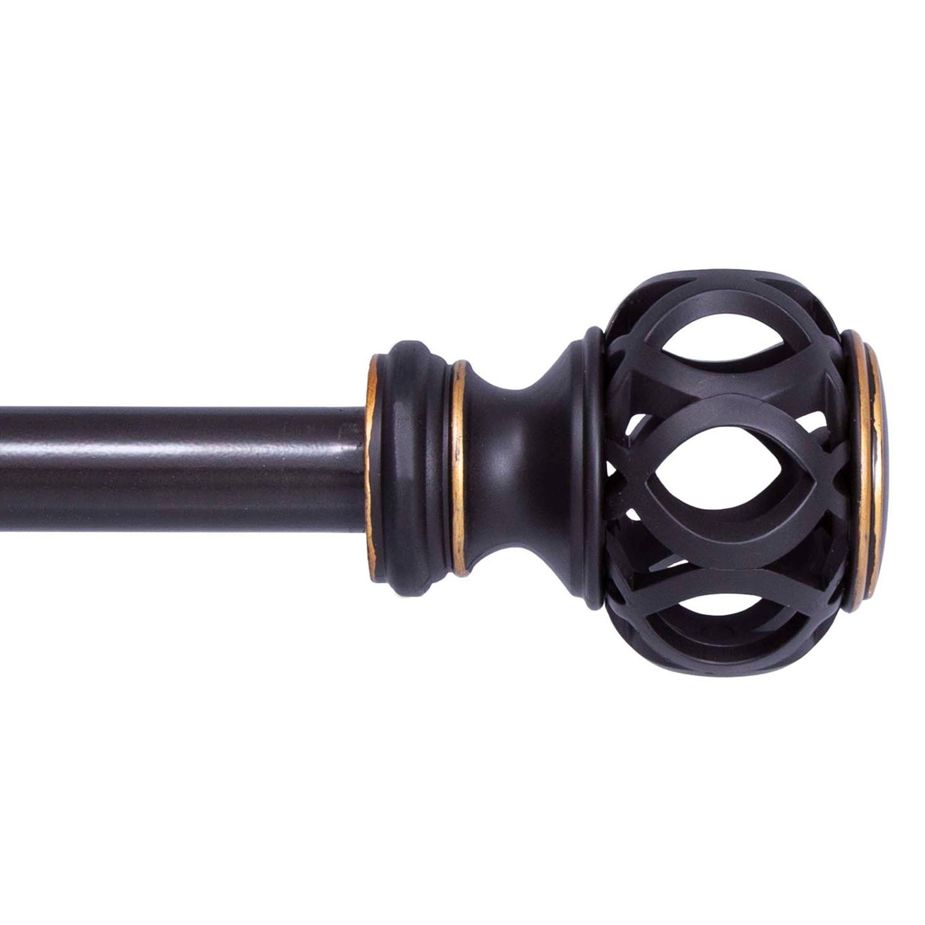 Kenney Agatha Steel Curtain Rod - Adjustable Length 42-120 - Walmart.com