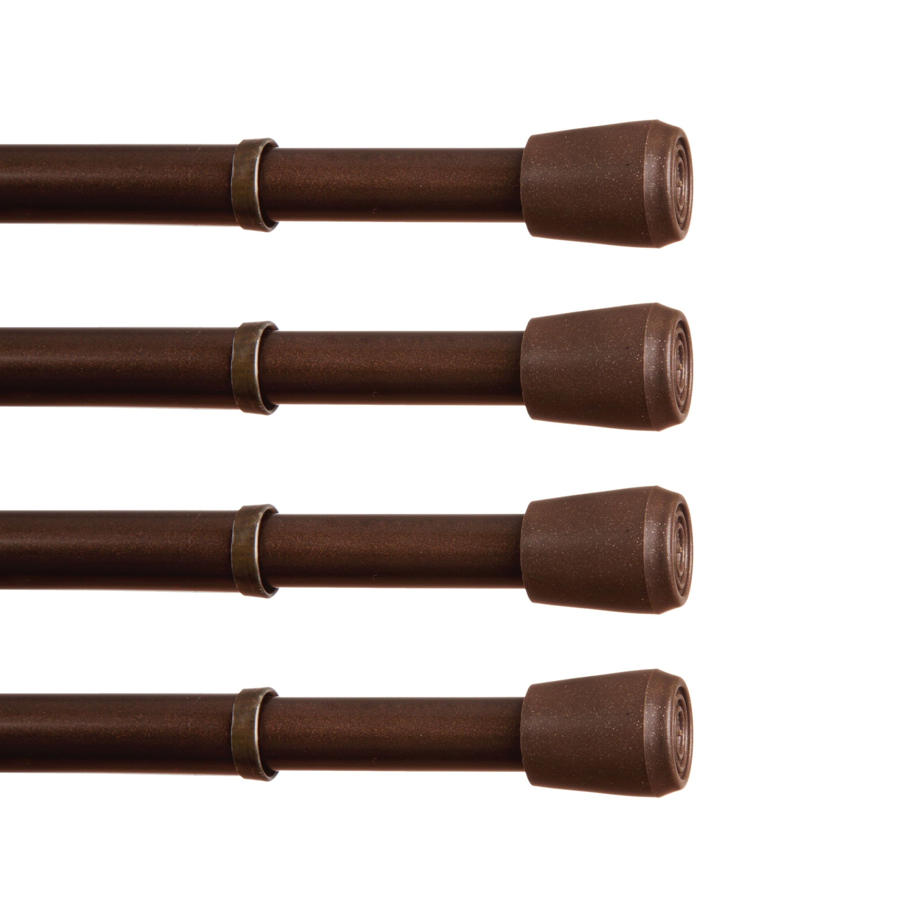 Kenney Fast Fit No Tools 7/16" Spring Tension Rod, 4-Pack 28-48 ...