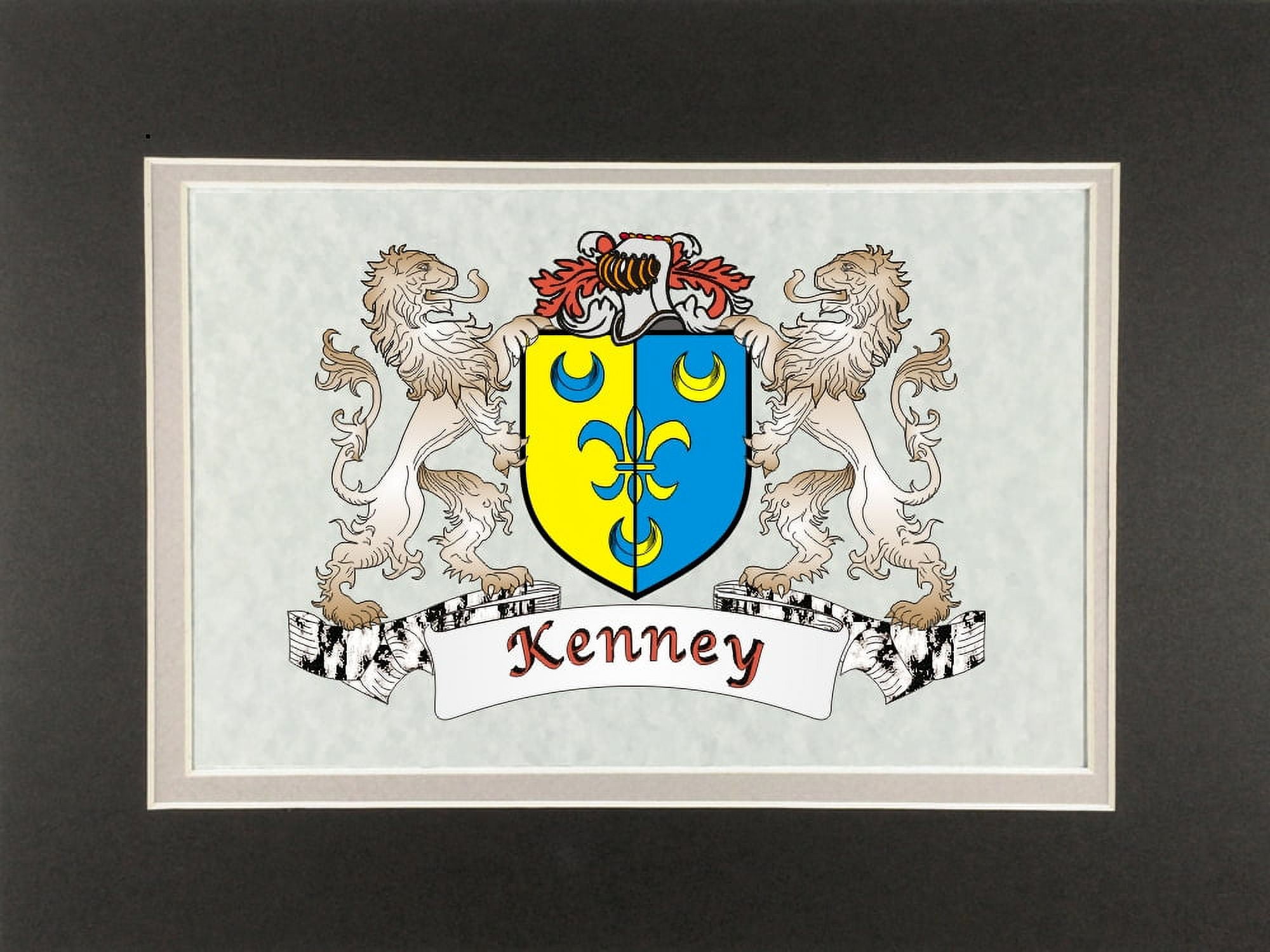 Kenney Irish Coat of Arms Print - Frameable 9" x 12" - Walmart.com