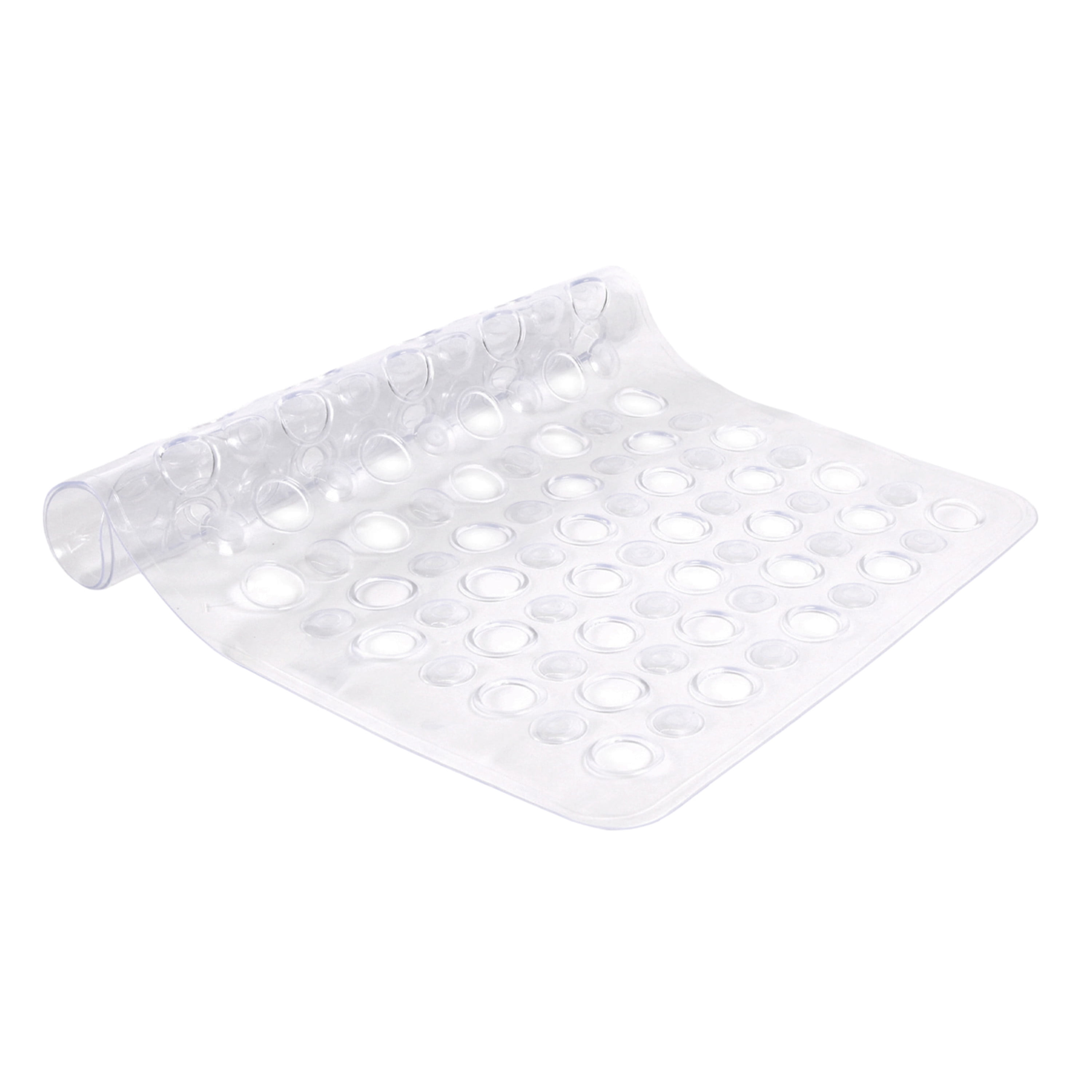 Kenney® Microban® Protected Vinyl Bath Mat, 27” L x 14.75” W, Clear ...