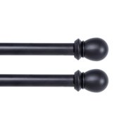 "Decopolitan 1"" Urn Double Drapery Rod for Room Darkening, Adjustable ...