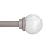 Kenney Walden 28-48" Steel Adjustable Curtain Rod, 5/8" Dia., Pewter ...