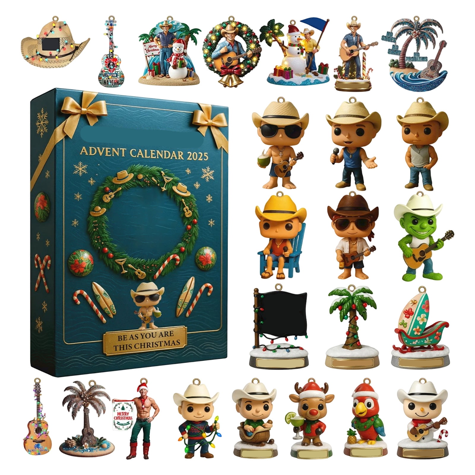 Kenny_Chesney Advent Calendar 2025 24 Days Kenny_Chesney Themed ...