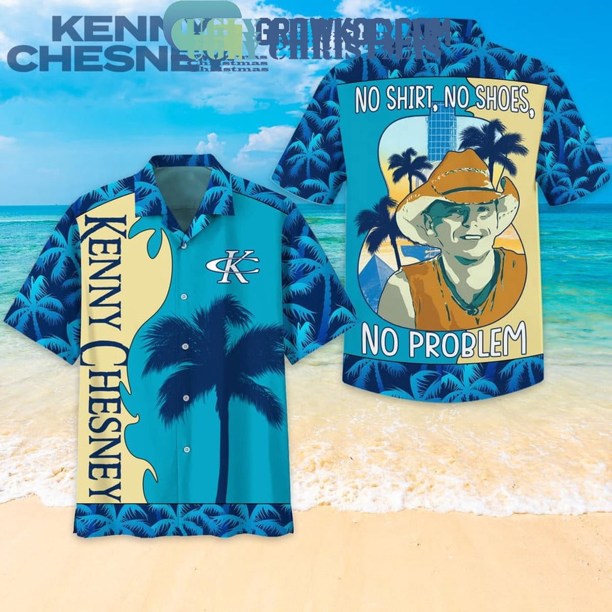 Kenny Chesney No Shirt No Shoes No Problem Country Star Hawaiian Shirts ...