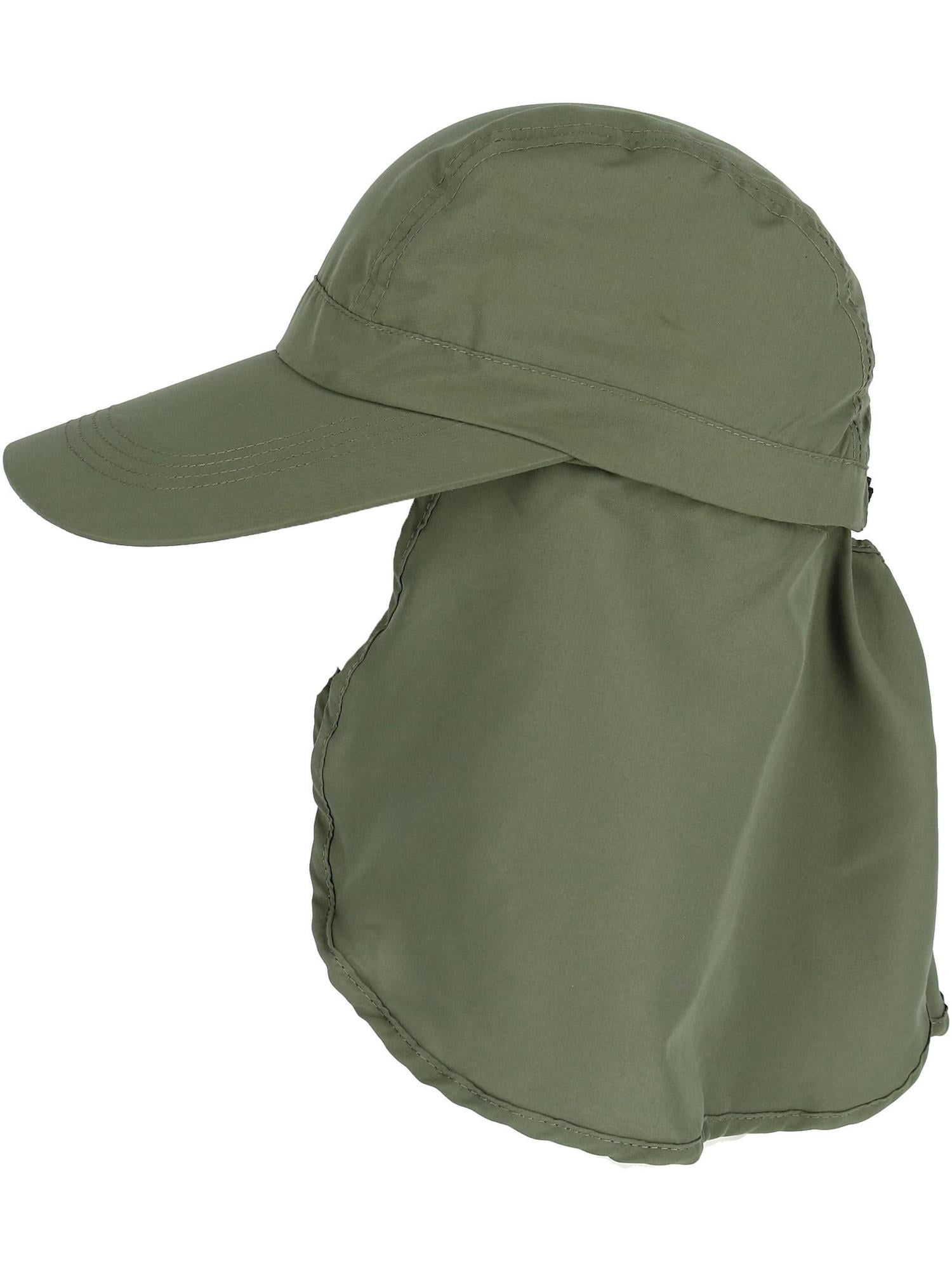 Kenny K Polycotton Baseball Cap with Detachable Neck Shield (Men's ...