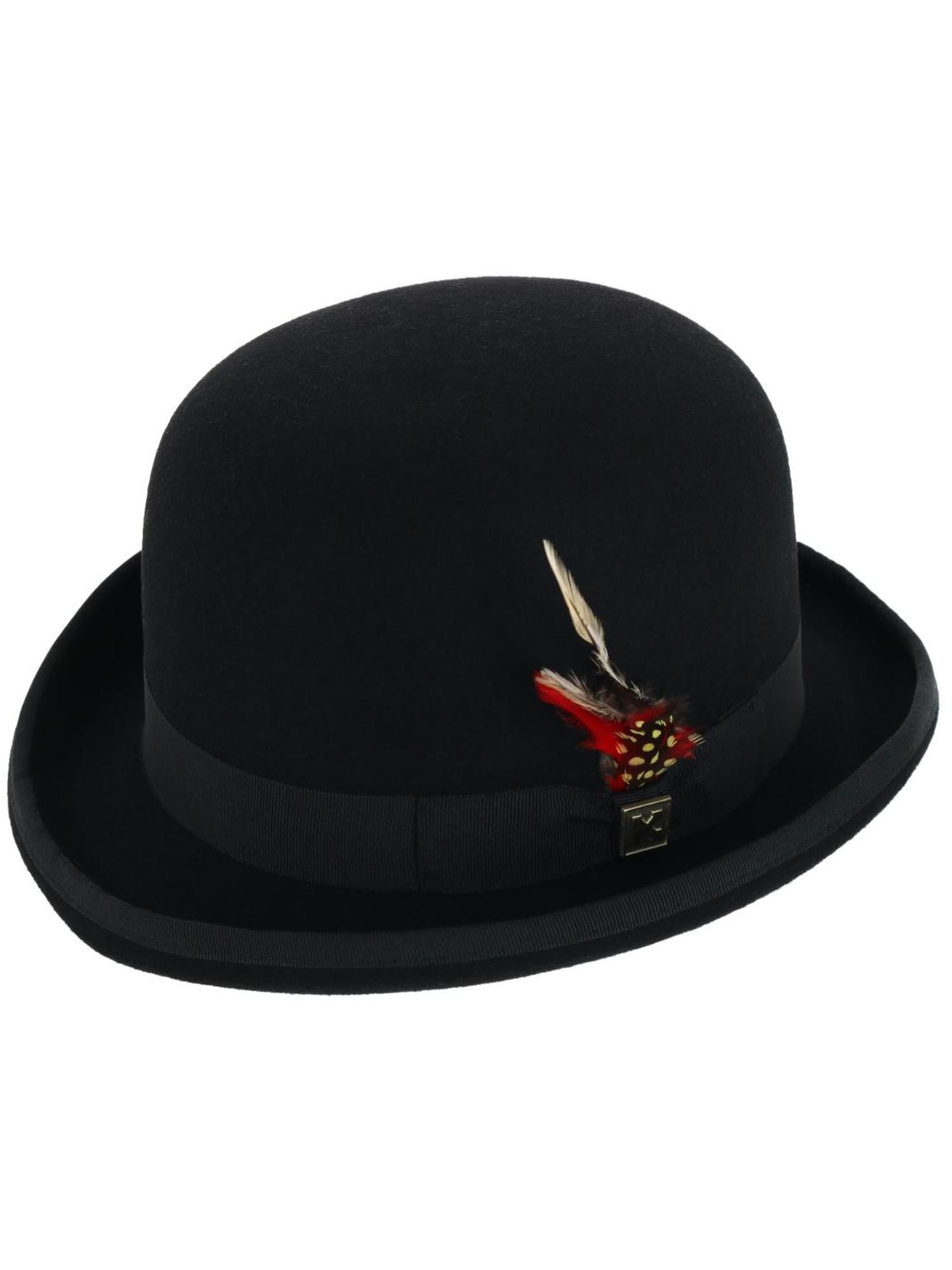 Kenny K Wool High Derby Hat with Grosgrain Hatband (Men) - Walmart.com