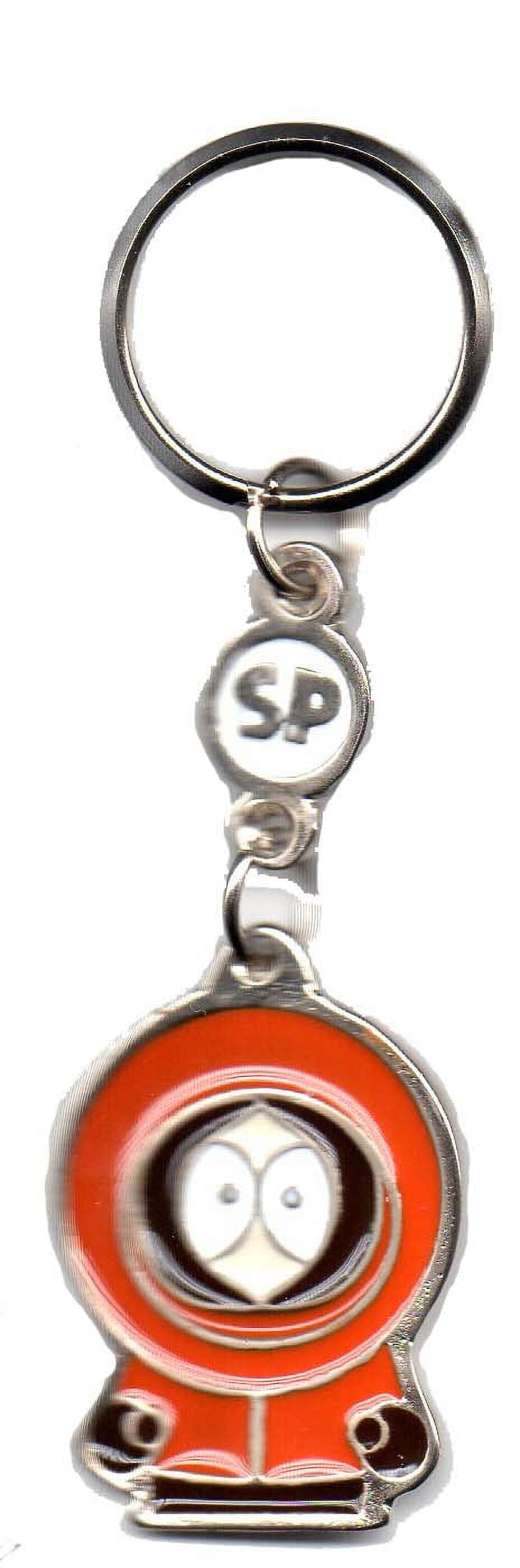 Kenny McCormick South Park Metal Keychain Keyrings Orange (2'' x 1.5 ...