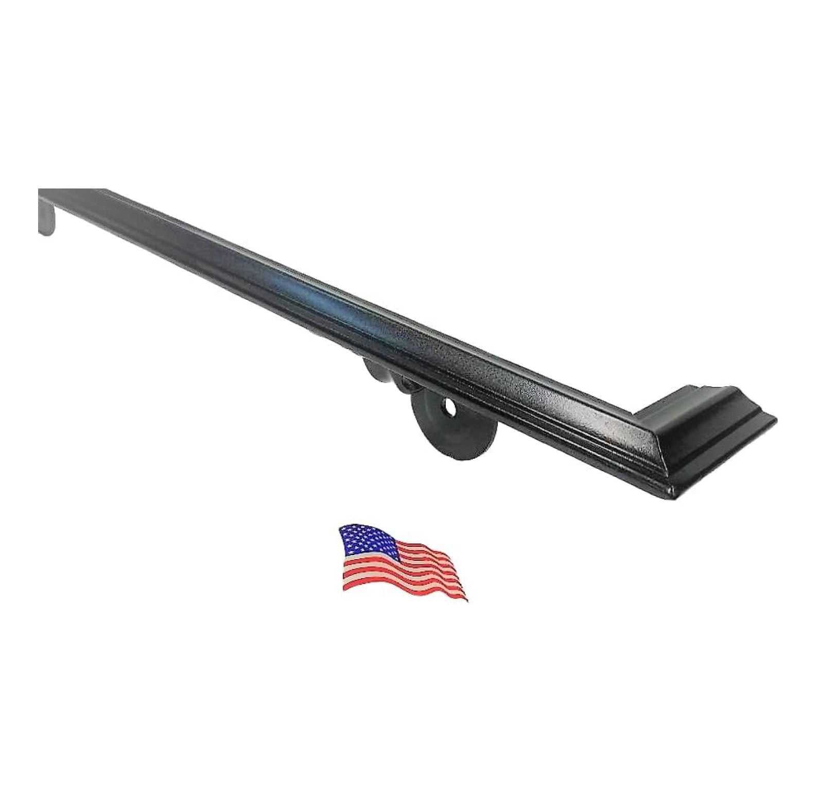 Kenosha Iron 3 FT Wrought Iron Handrail 2-3 Step, Staircase Porch Deck ...