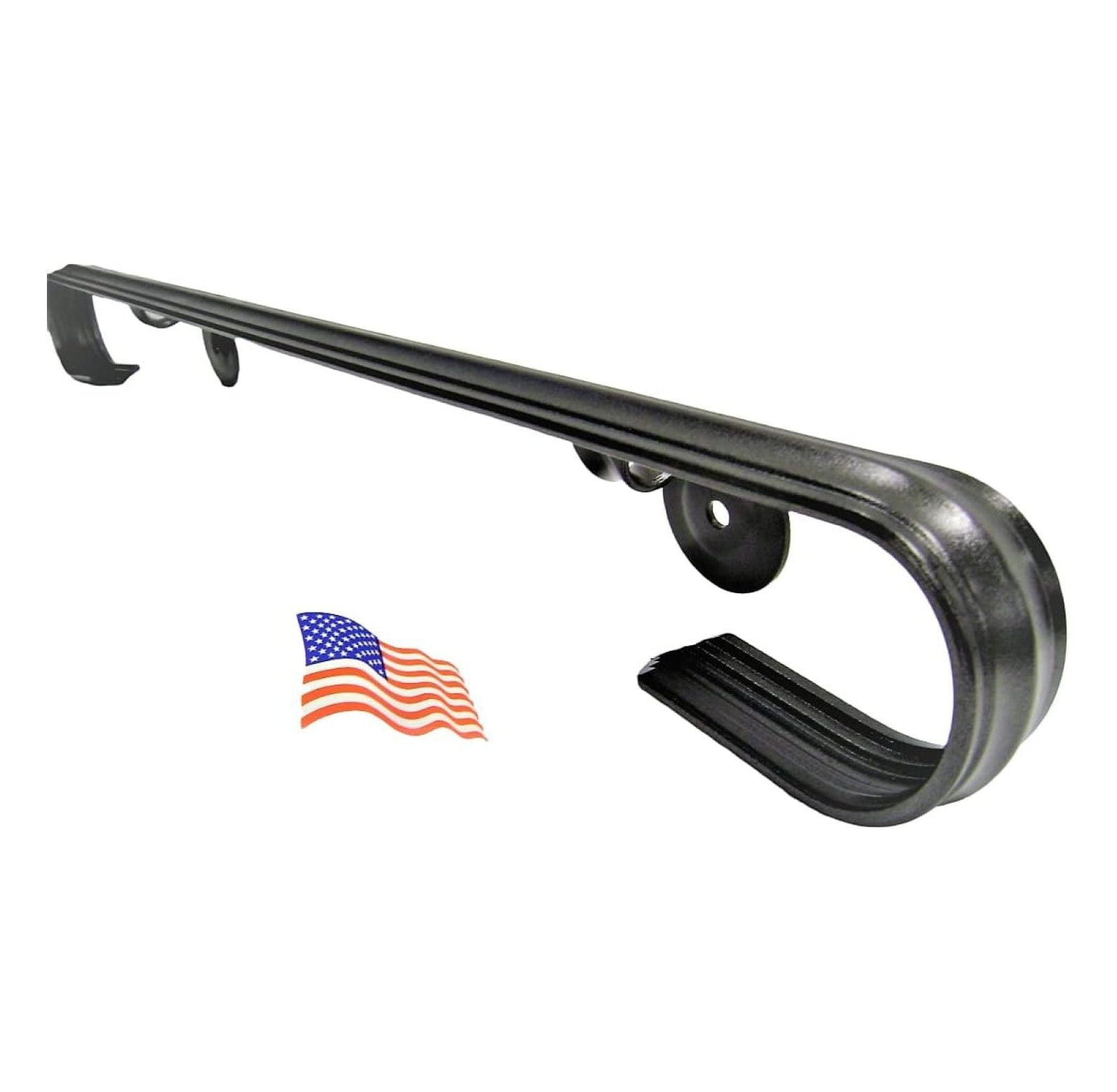 Kenosha Iron 6 Ft Wrought Iron Handrail Railing, Wall Mounted 5-6 Steps ...