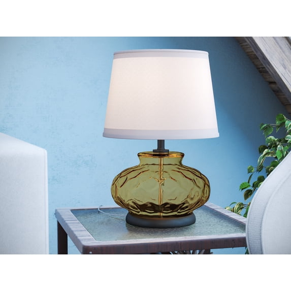 Kenroy Home Alamos Table Lamp, Brown Glass - Walmart.com