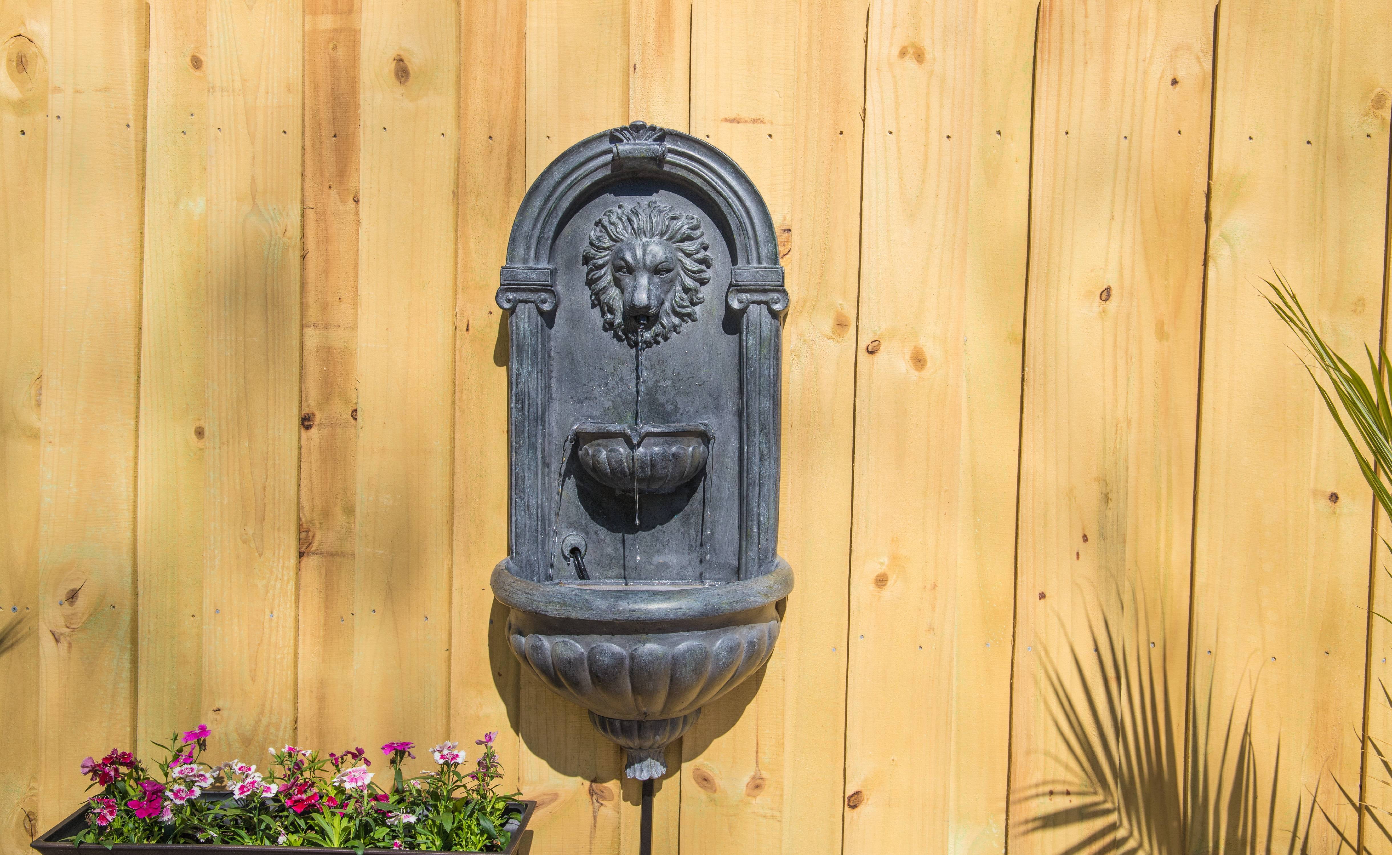 Kenroy Home Royal Outdoor Wall Fountain - Zinc Finish - Walmart.com