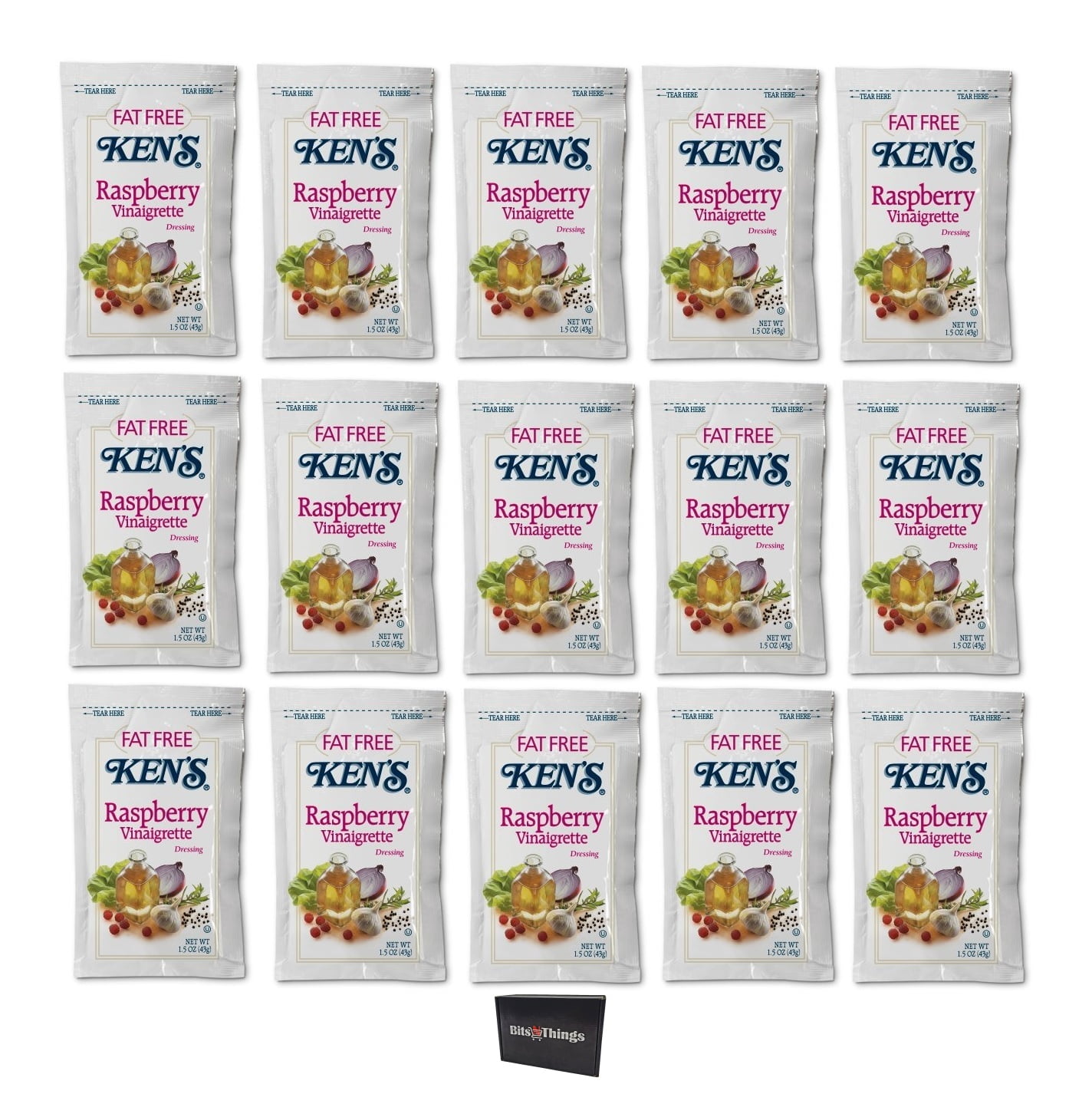 Kens Fat Free Raspberry Vinaigrette Dressing (Pack of 15) - Walmart.com