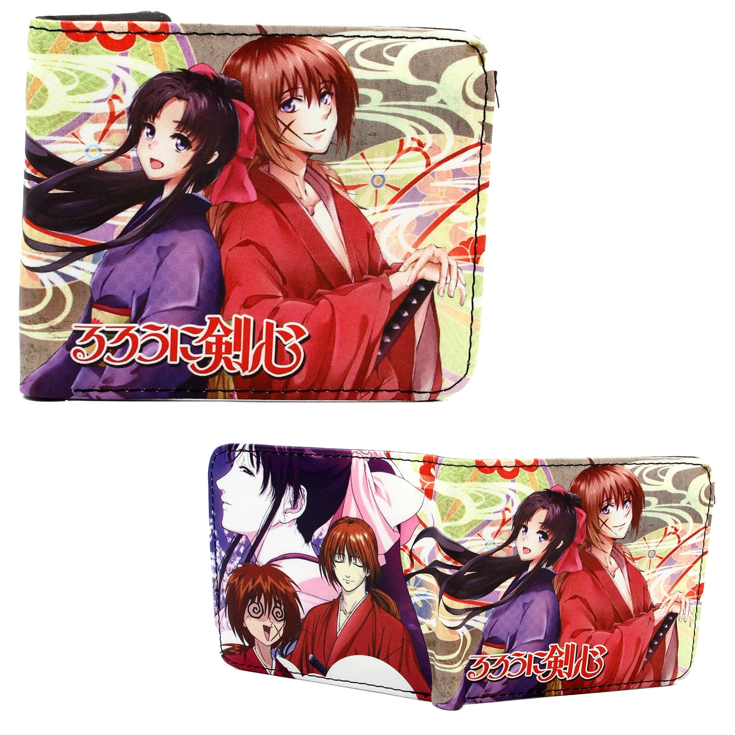 Kenshin and Kaoru - Rurouni Kenshin 4x5" Bi-Fold Wallet - Walmart.com