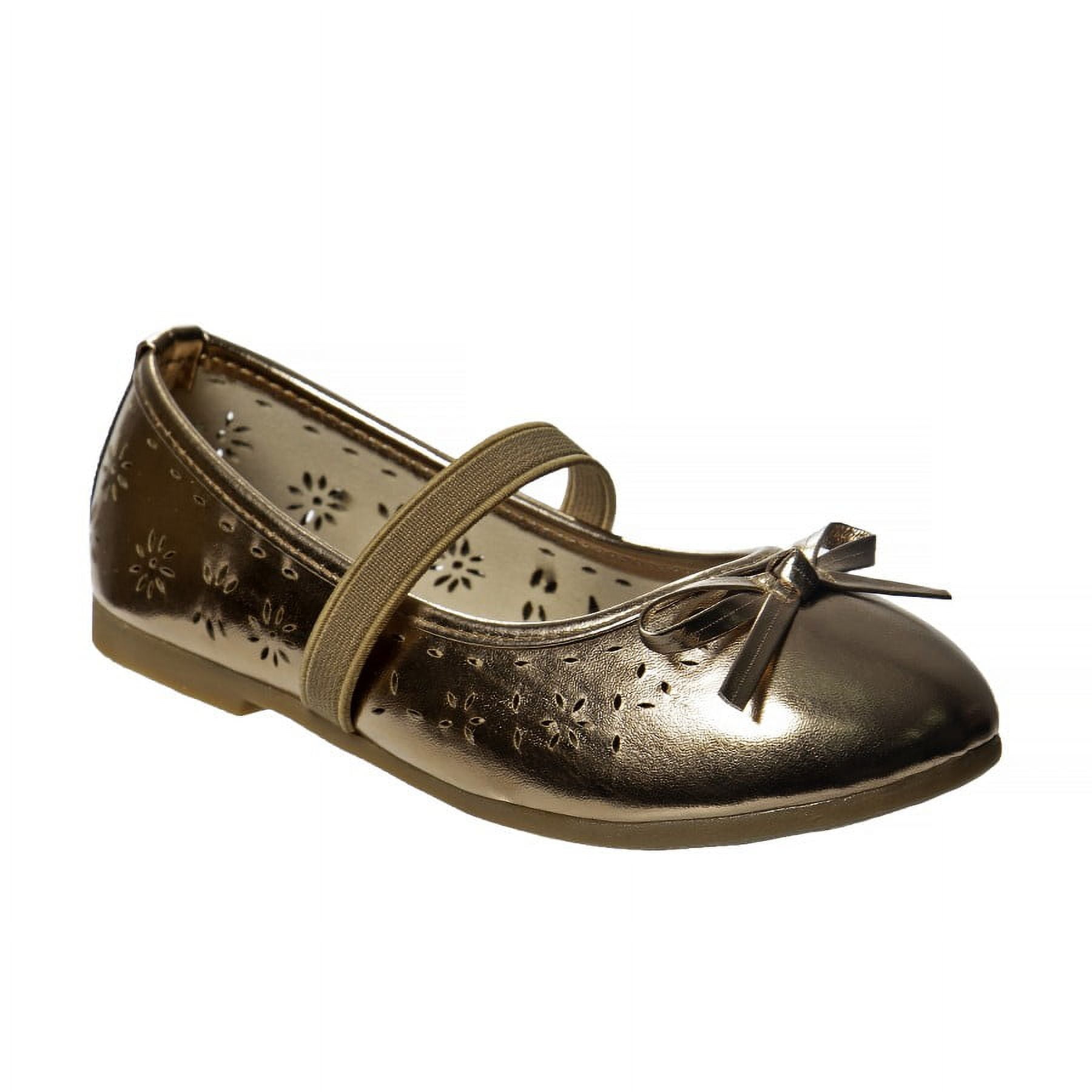 Kensie Girl Ballerinas Low Heel Girls Shoes - Gold, 7 - Walmart.com