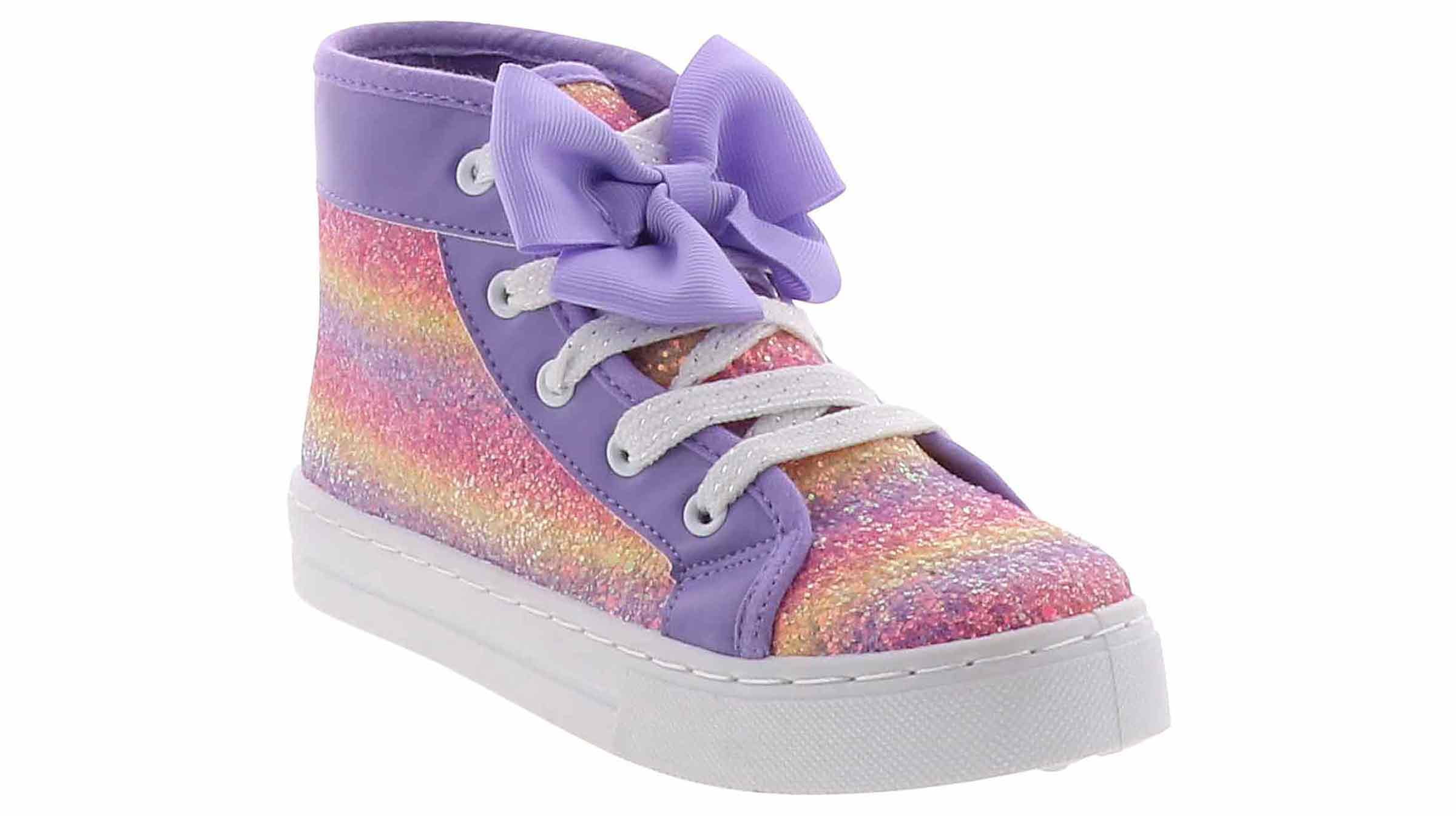 Kensie Girl Faye Glitter Girls' Sneaker | KG88781-PRP Purple - Walmart.com