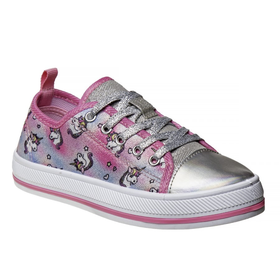 Kensie Girl Little Kids Canvas Shoes - Pink Silver, Size: 12 - Walmart.com