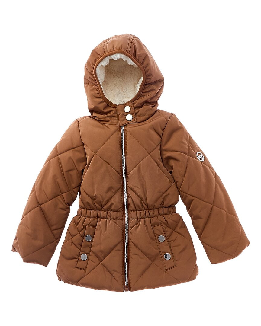 Kensie Girl girls Diamond Quilted Puffer Jacket, 4T, Gold - Walmart.com