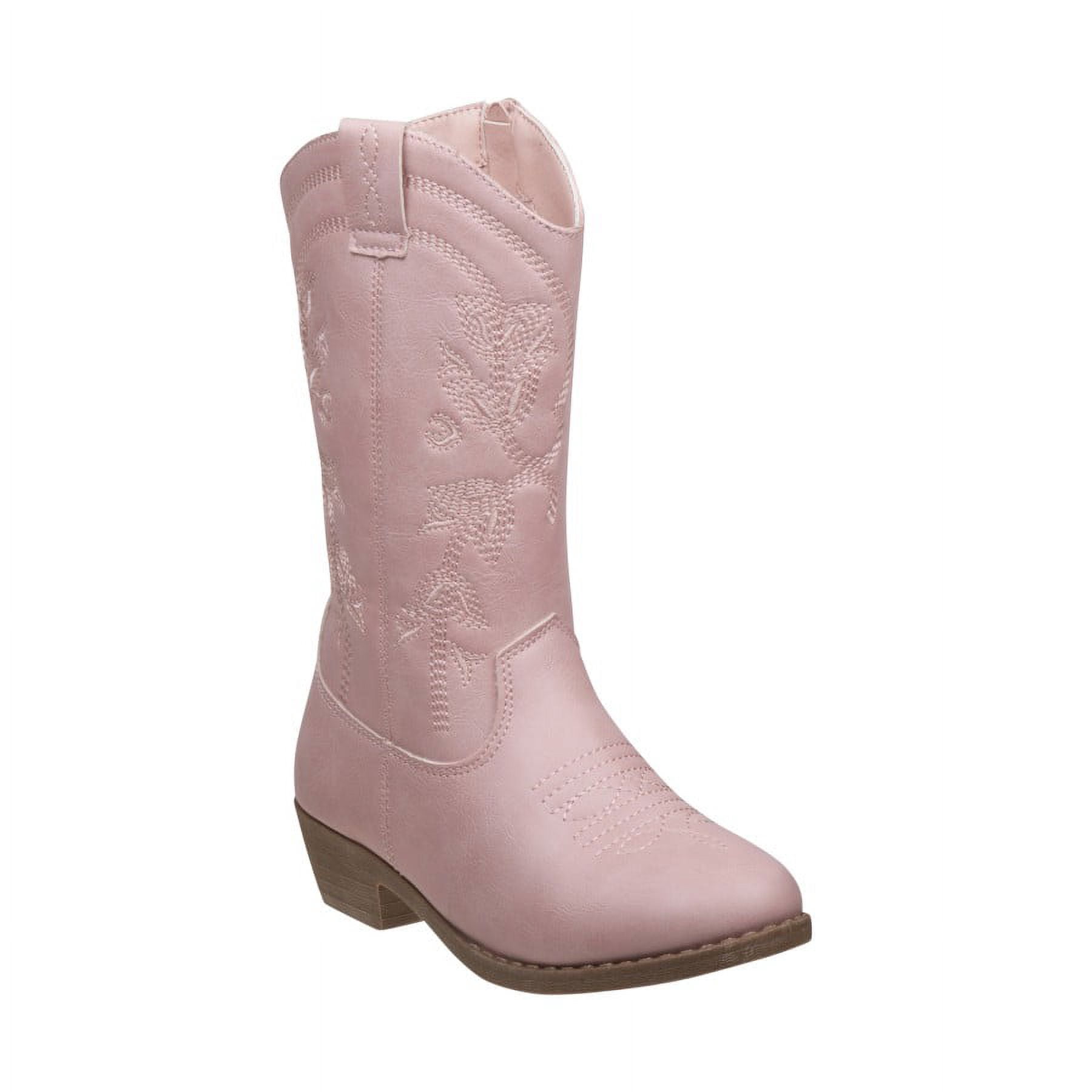Kensie Girl zip-up boot with a heel - Pink Peach, 10 - Walmart.com