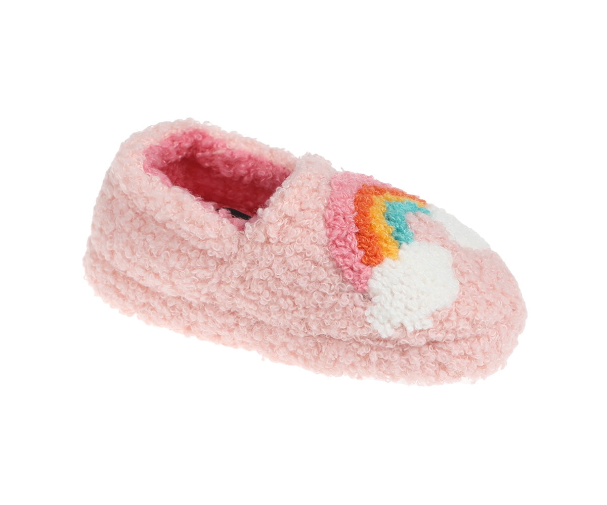 Kensie Little Girls Fuzzy Slippers, Toddler Winter House Slippers Warm ...