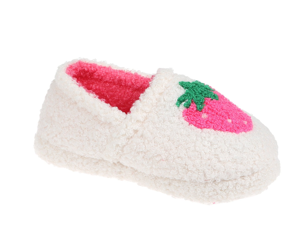 Kensie Little Girls Fuzzy Slippers, Toddler Winter House Slippers Warm ...