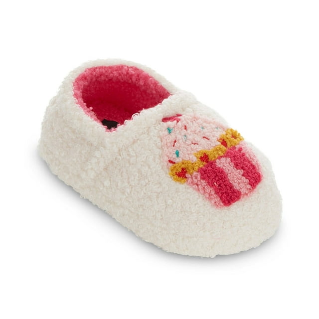 Kensie Little Girls Fuzzy Slippers, Toddler Winter House Slippers Warm ...