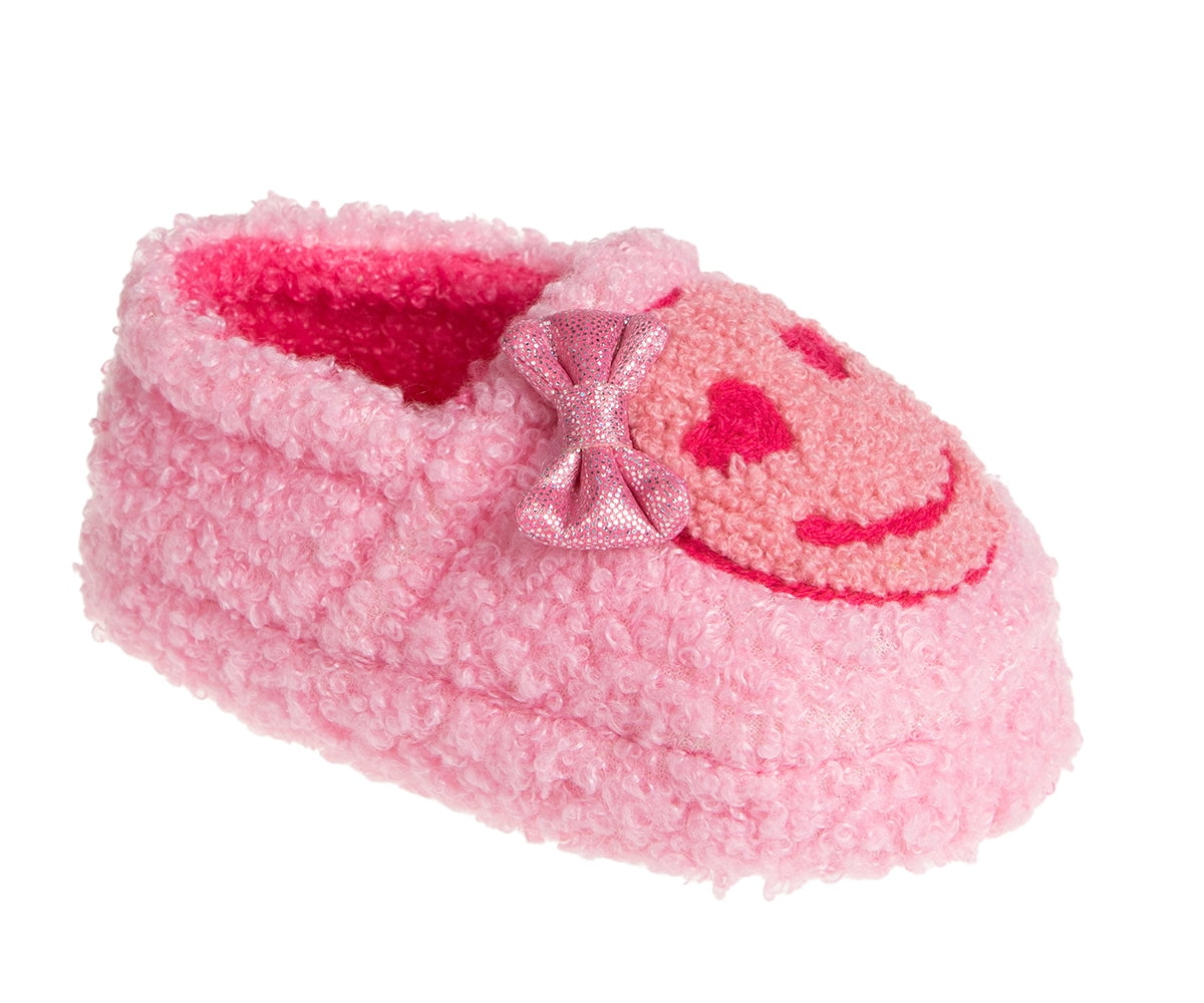 Kensie Little Girls Fuzzy Slippers, Toddler Winter House Slippers Warm ...