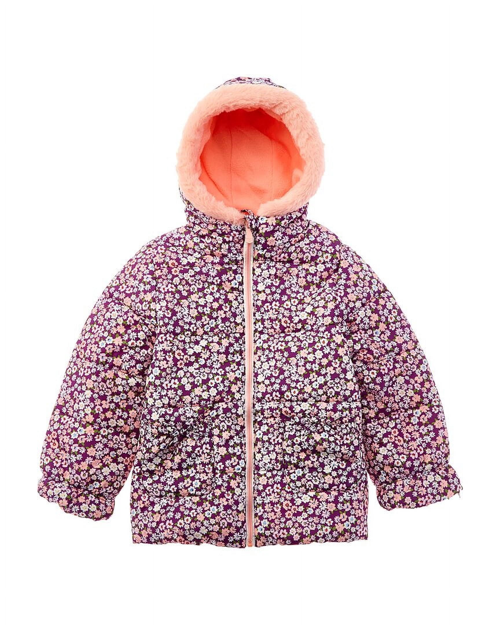 Kensie girls Ditzy Print Quilted Jacket, 12M, Pink - Walmart.com
