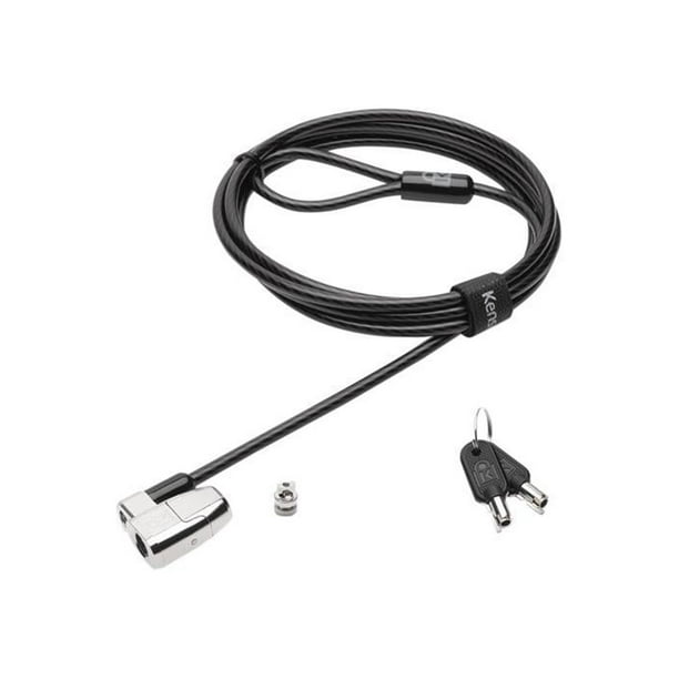 Kensington ClickSafe 2.0 Keyed Laptop Lock, 6ft Steel Cable, Silver ...