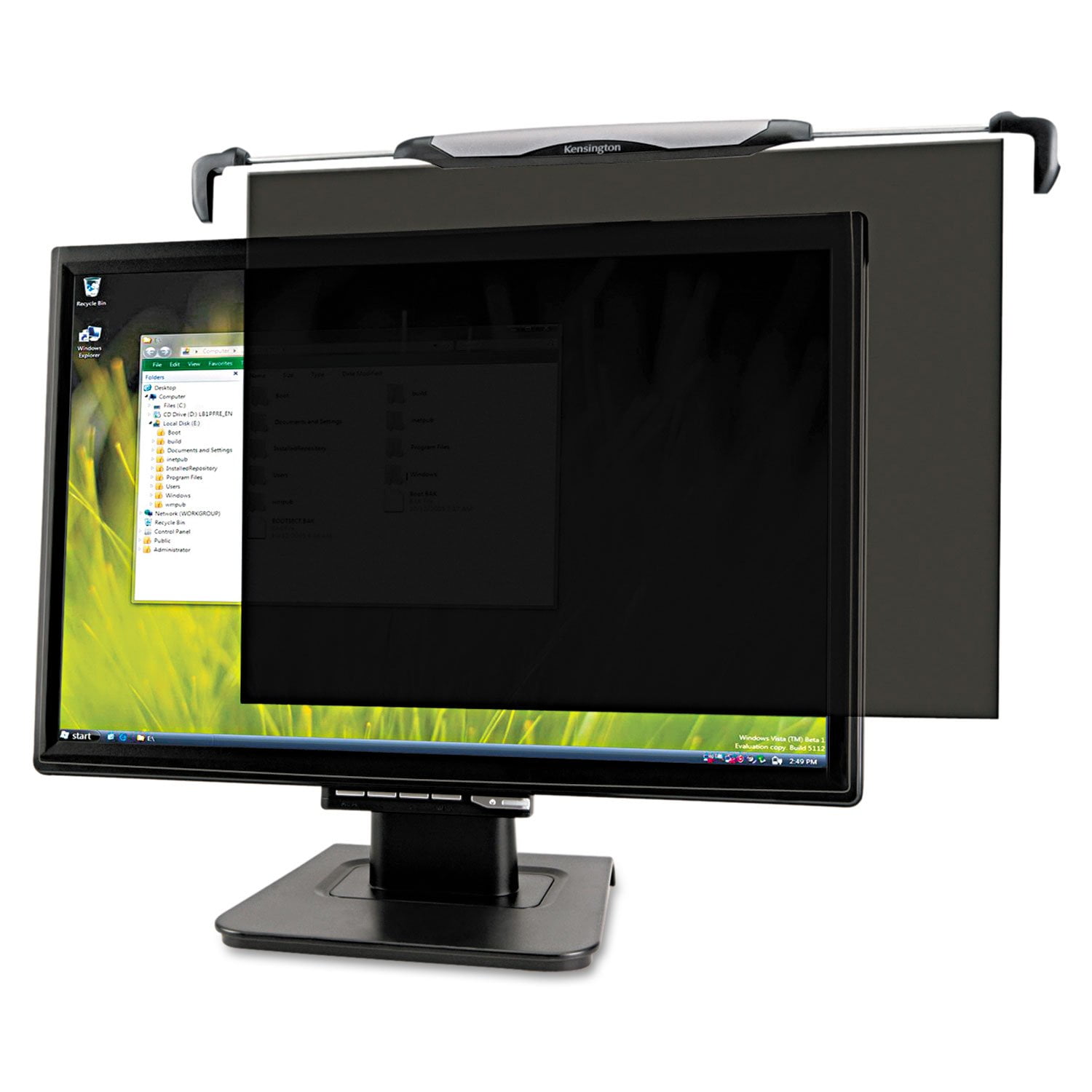 Kensington FS190 Snap2 Privacy Screen for 19-Inch Widescreen 16:10 ...
