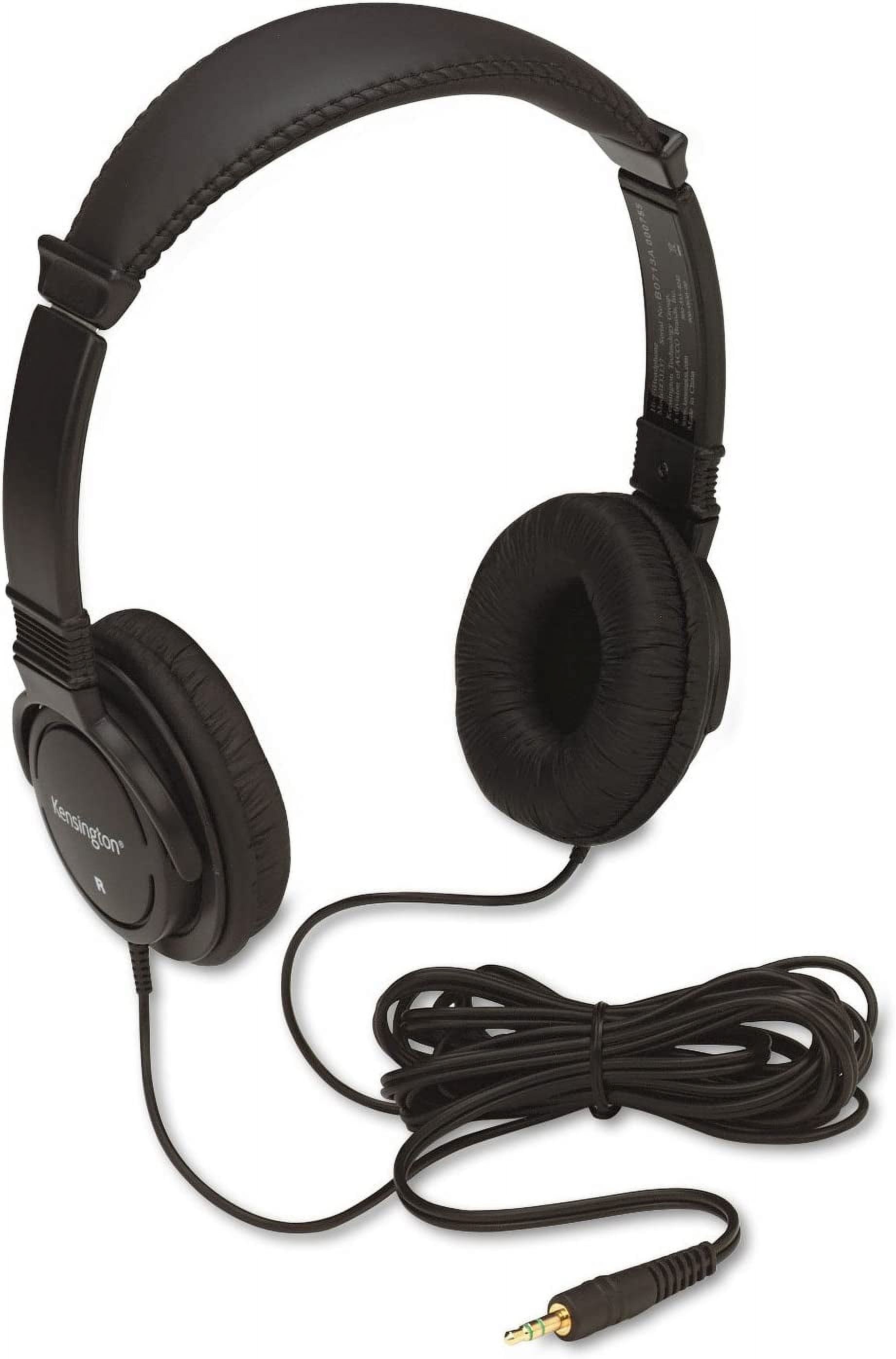Kensington Hi-Fi On-Ear Headphones with 9-Foot Cord, 3.5mm Jack Headset ...