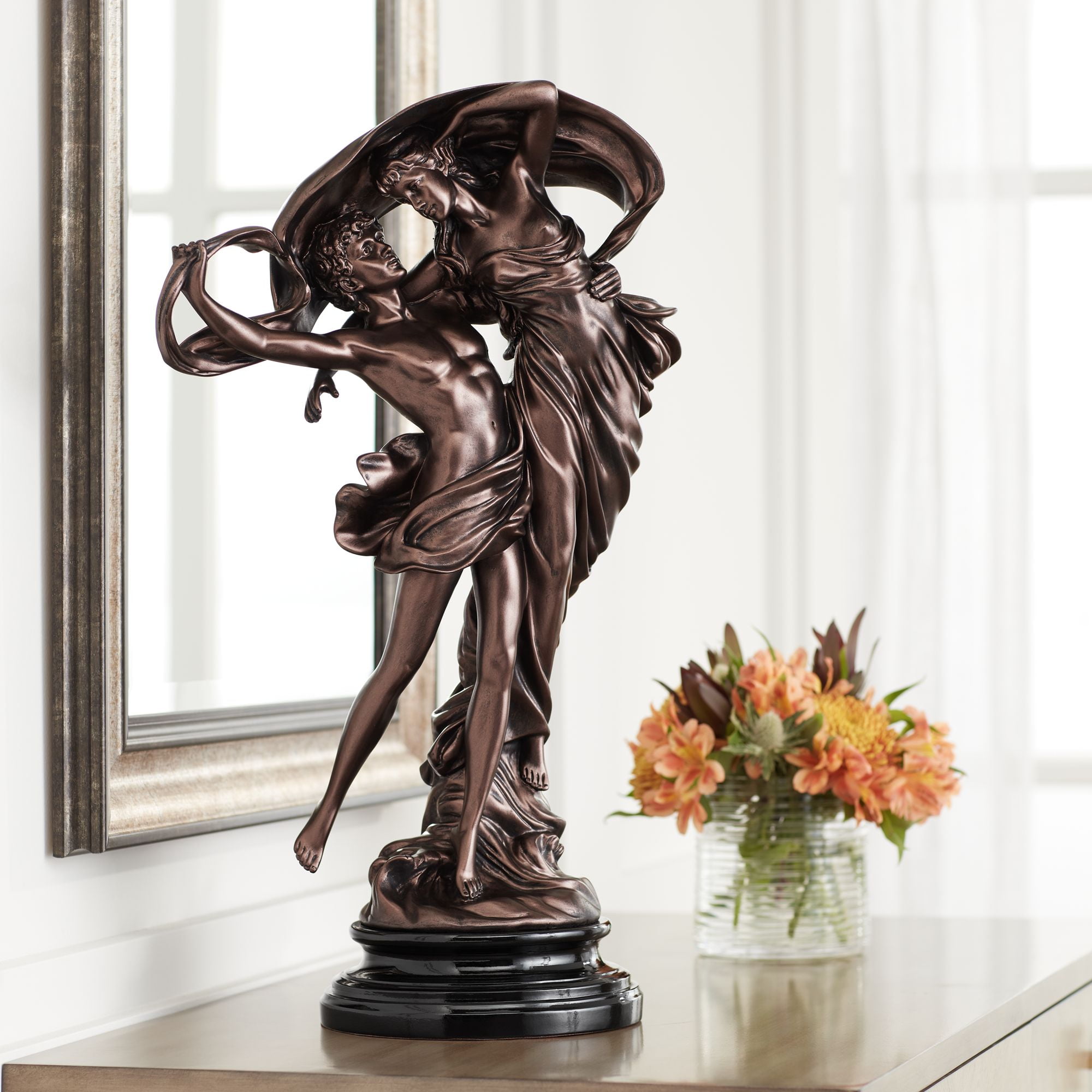 Kensington Hill Floating Dancing Couple Bronze Finish 25 3 4 High