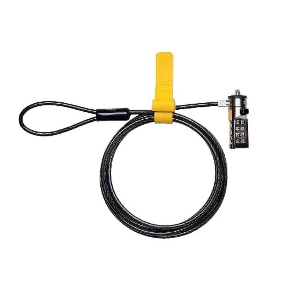 Kensington, Combination Laptop Lock, 6ft Carbon Steel Cable, Gray ...