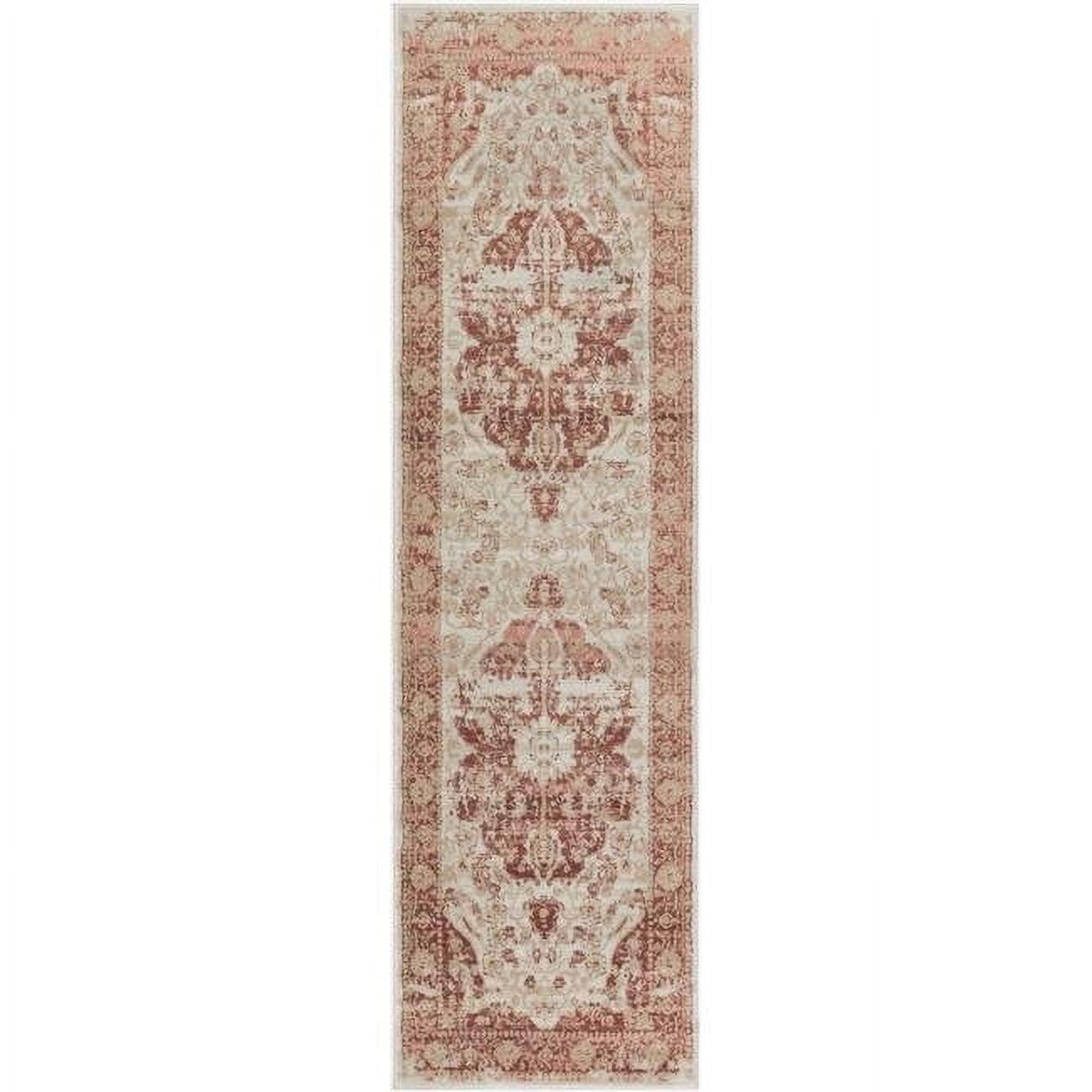 Kensington Maxwell Copper Vintage Modern Medallion Runner Rug - 2 ft. 7 ...