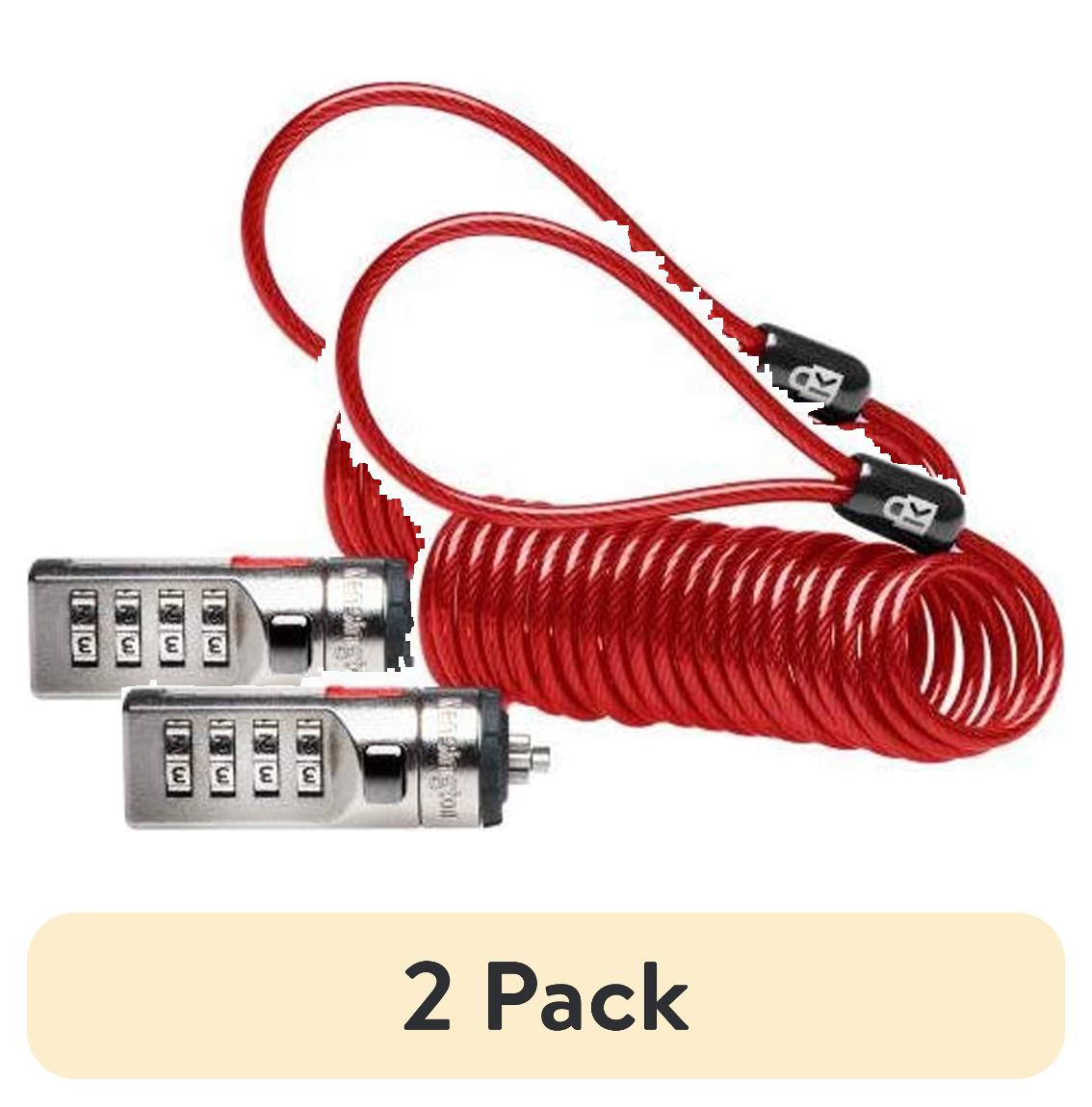 (2 pack) Kensington Portable Combination Cable Lock for Laptops and ...