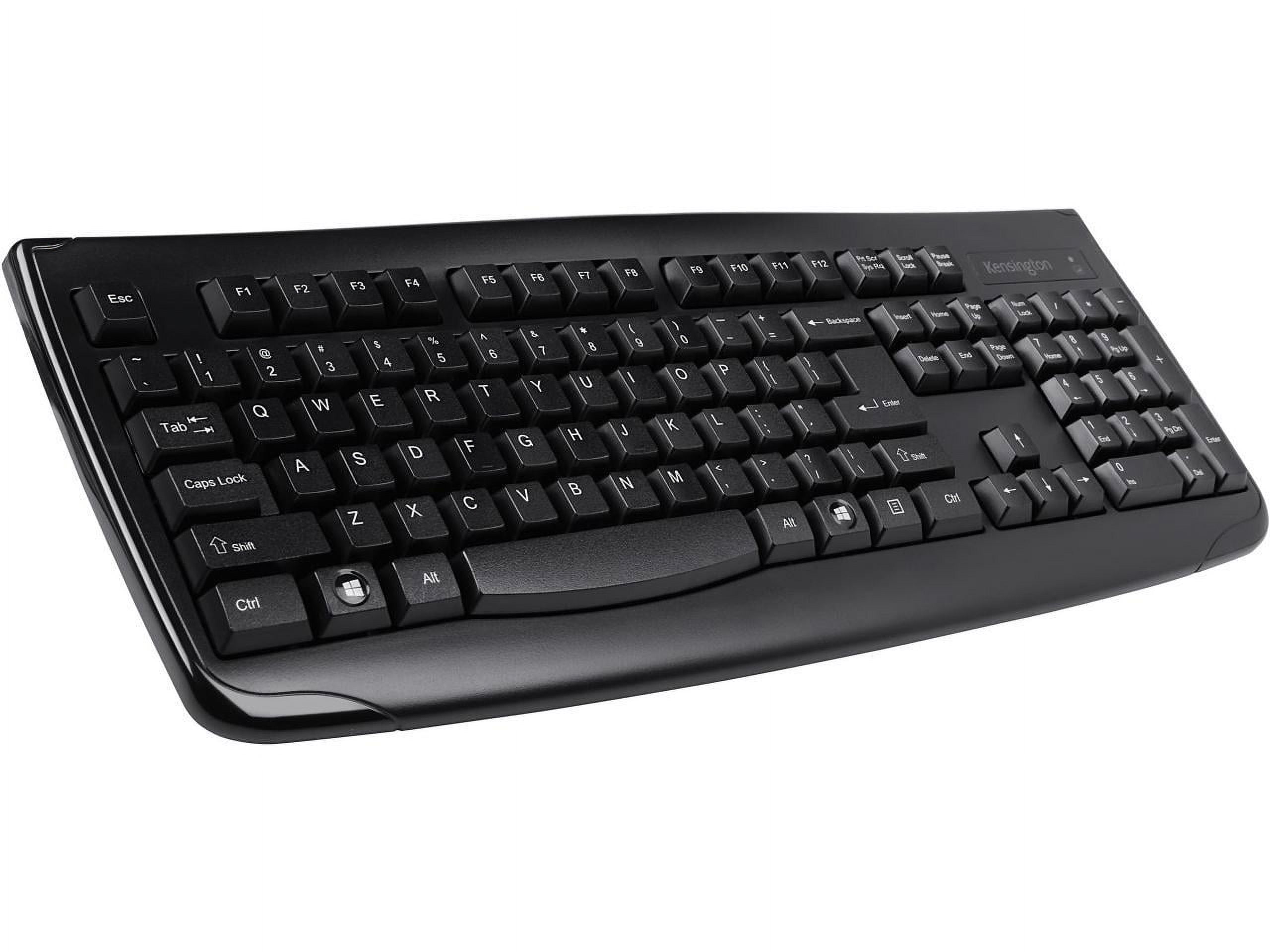 Kensington Pro Fit K72450US Black USB RF Wireless Standard Keyboard ...