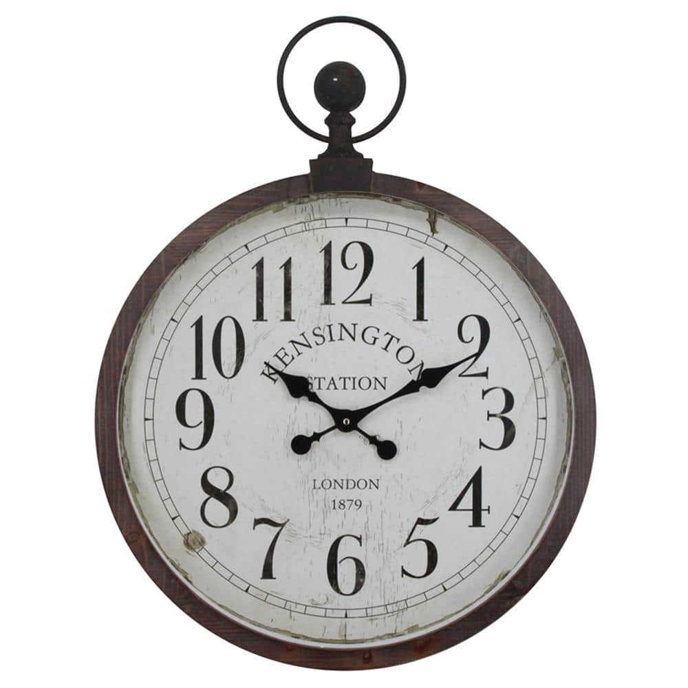 Kensington Station Pocket Watch Style Wall Clock - Walmart.com