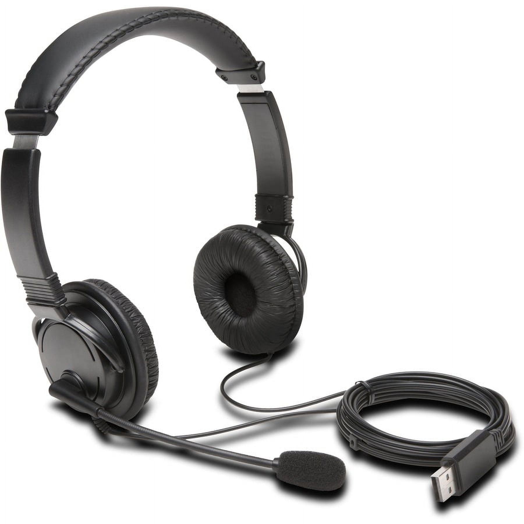 Kensington USB-A Headphones with Mic - Stereo - USB Type A - Wired ...