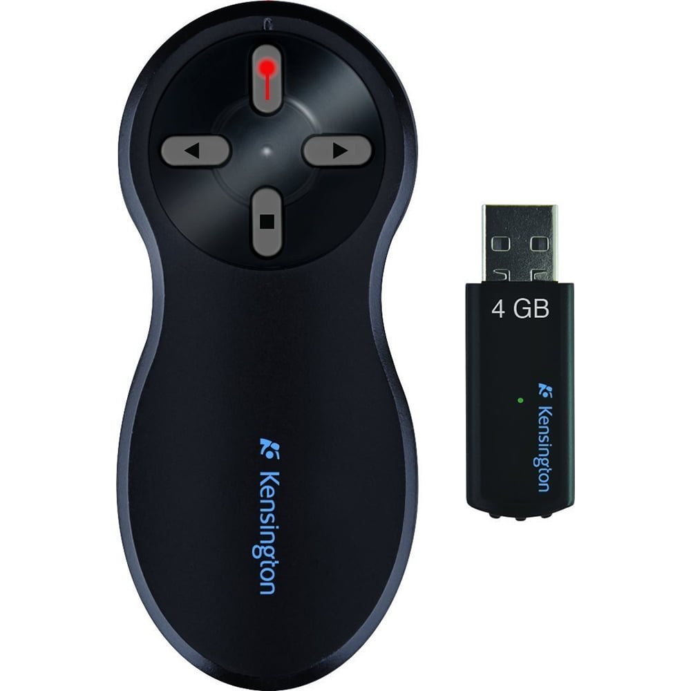 Kensington Wireless Presenter with Red Laser with Memory - Presentation ...